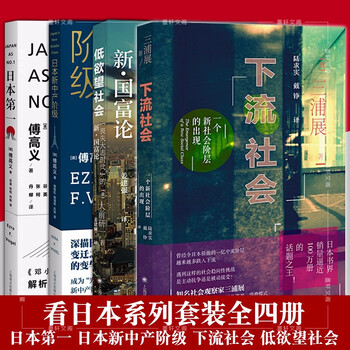 看日本系列（套装共4册）：低欲望社会+日本第一+日本新中产阶级+下流社会  上海译文