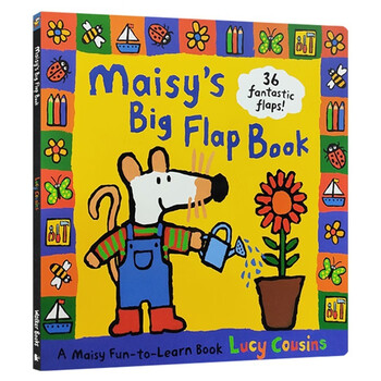 英文原版 小鼠波波翻翻书 Maisy's Big Flap Book 大开本 儿童启蒙生活习惯认知纸板书 Lucy Cousins 进口英语图画故事绘本 . 梦想童趣城