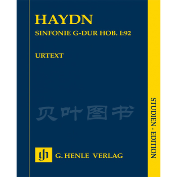 海顿 G大调交响曲 Hob. I:92 Haydn Joseph Symphony G major
