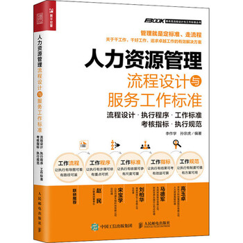 人力资源管理流程设计与服务工作标准 流程设计·执行程序·工作标准·考核指标·执行