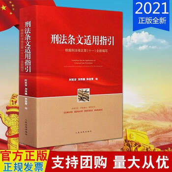现货2021 刑法条文适用指引——根据刑法修正案（十一）全新编写 人民法院出版社