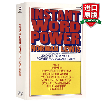 英文原版 即时单词的力量 Instant Word Power：The Unique 英英字典词典