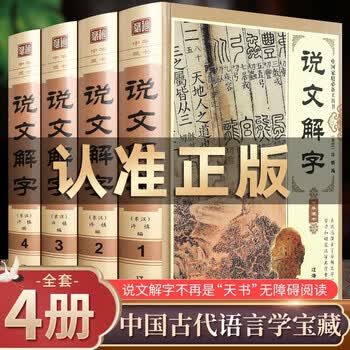 说文解字原版4册 许慎著全今释图解540部首篆书字注解 精装大字本说文解字注段玉裁注中华书局小学生版