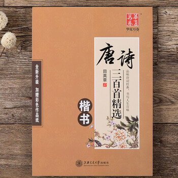 唐诗三百首楷书字帖 田英章书钢笔字帖 古诗词精选文字帖硬笔书法字帖正楷书成人学生临摹练字帖 华夏万卷