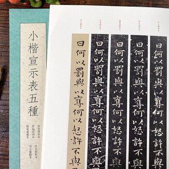 小楷宣示表五种 高清原迹/排比条陈/历代集评/释文点校 五种版本钟繇经典小楷毛笔书法临摹字帖范本书籍