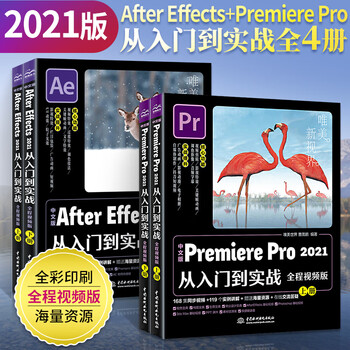 pr教程书籍+ae教程书籍 共4册 中文版Premiere Pro2021从入门到实战 After