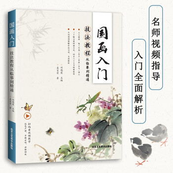 国画入门技法教程从临摹到精通姜宝宏著 国画临摹画册山水画花鸟果蔬国画教材梅兰竹菊 国画初学者入门教程