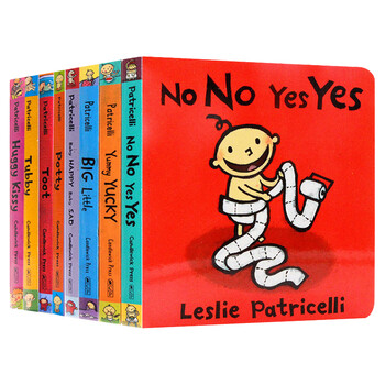 Leslie Patricelli小毛孩幼儿启蒙认知纸板8册套装Toot/Tubby/Potty