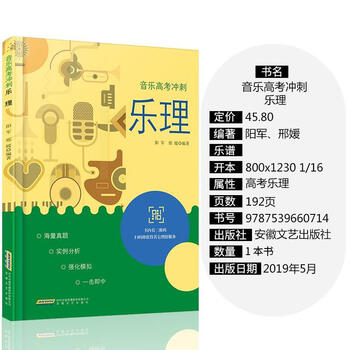 乐理 阳军 音乐 9787539660714