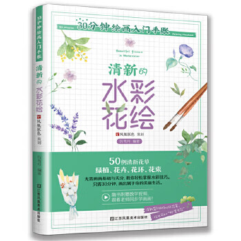 30分钟绘画入门手账 清新的水彩花绘