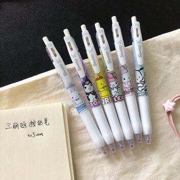 日系三丽鸥限定按动中性笔ins高颜值学生绝版笔玉桂狗刷题笔0.5黑 帕恰狗1支 0.5mm