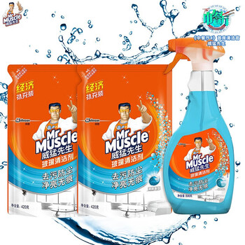 【威猛先生玻璃清洁剂 三包装】威猛先生 玻璃清洁剂 500g+420g*2袋 替换装 玻璃水 不留水痕 去污防尘【行情 报价 价格 评测】-京东