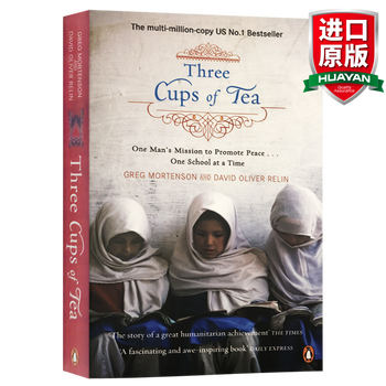 英文原版 三杯茶 Three Cups Of Tea 葛瑞格 摩顿森 外国文学小说