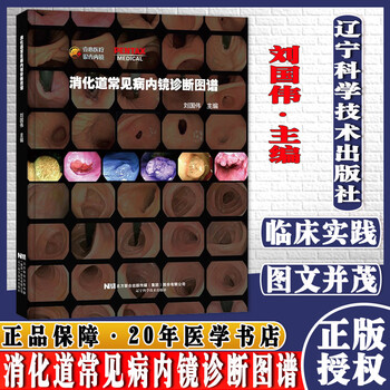 消化道常见病内镜诊断图谱刘国伟主编消化道内窥镜检图谱 9787559122605 辽宁科学技术出