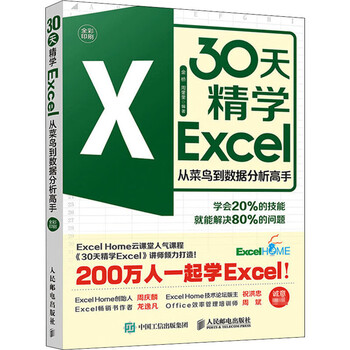 30天精学Excel 从菜鸟到数据分析高手
