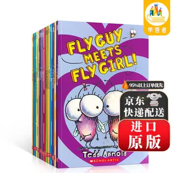 学乐 苍蝇小子1-15 英文原版进口绘本 《纽约时报》书 幽默英语漫画彩页  Fly Guy A 苍蝇小子1-15