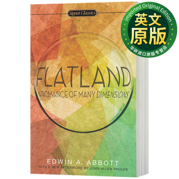 平面国 英文原版 Flatland: A Romance 科幻小说