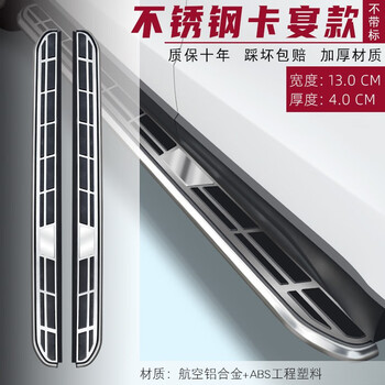 适用于2023款本田CRV车踏板XRV脚踏板皓影22款冠道URV致在ZRV缤智专用原厂款改装上车踏板 本田专用踏板【不锈钢大卡宴款】【图片 ...