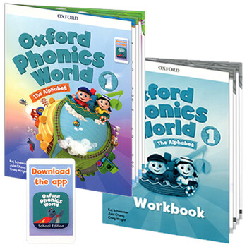 牛津大学出版社Oxford Phonics World 1册字母少儿自然拼读寒暑假短期教材 牛津拼读世界