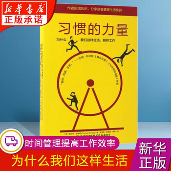 习惯的力量 新版为什么我们这样生活 提高工作效率的书籍 自控力 自我完善 心理学 职场青春励志成功