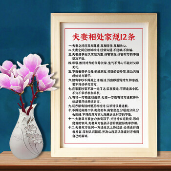 培养好家规十条 儿童房励志激励摆件书房字画挂画书法座右铭实木相框挂墙画框UTK UTK98 杨澜写给孩子的话 A5(可摆可挂)