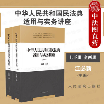 现货2020年新 中华人民共和国民法典适用与实务讲座 上下册全两册 江必新 人民法院民法典条文解读