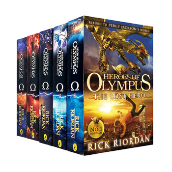 奥林匹斯英雄5册套装Heroes of Olympus青少年小说英文原版