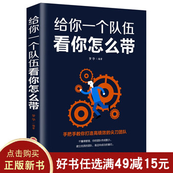 给你一个队伍看你怎么带 单本正版包邮团队企业公司管理员工人员激励管理类书籍图书【99元10本书】