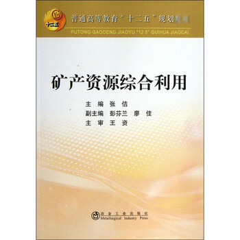矿产资源综合利用 张佶 编 书籍