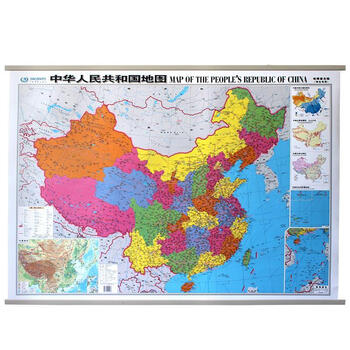 中国地图学生地理普及中英文版 
