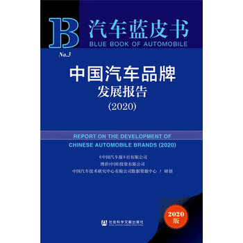 汽车蓝皮书：中国汽车品牌发展报告（2020）