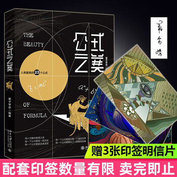 【限量印签】公式之美 量子学派编著 北京大学出版社精装全彩版 人类最美的23个公式 人文解析公式之美
