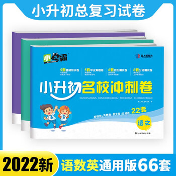 2022小升初名校冲刺卷必刷题小学六年级语文数学英语下册单元总复习冲刺试卷子真题卷模拟卷专项训练升学测试卷 语数英3册