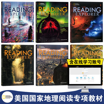 进口原版 第三版reading explorer 美国国家地理阅读教材 初高中英语阅读训练文章 全册F-5级