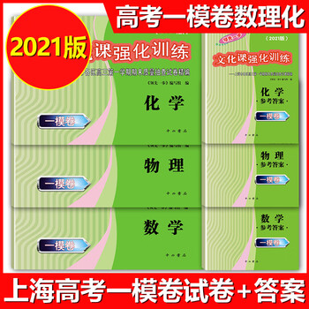 2021年版 高考一模数学物理化学一步文化课强化训练 高三高中一模卷上海市高考一模卷各区高三学期