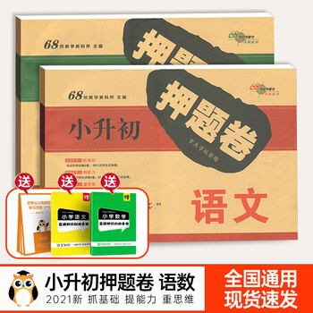 【自选系列】2021版小升初押题卷语文数学英语小升初毕业总复习必刷题模拟真题测试卷 语数