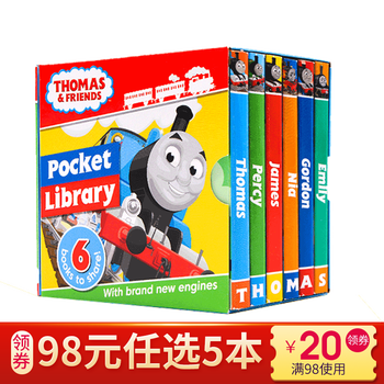 托马斯与朋友小小图书馆6册手掌书 Thomas and Friends Pocket Library