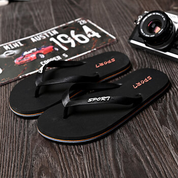 MOGORI夏季人字拖鞋男拖鞋韩版潮流时尚外穿夹脚沙滩男士室外凉拖鞋 水线 三色白兰橘 41【图片 价格 品牌 报价】-京东