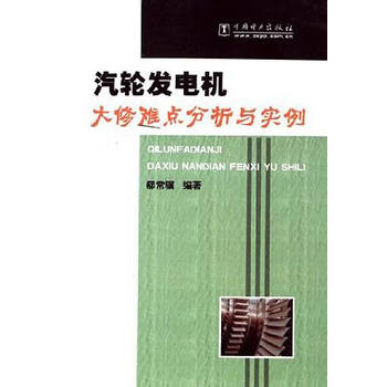 汽轮发电机大修难点分析与实例 郗常骥 中国电力 9787508340548