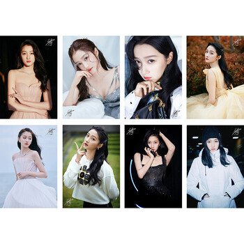 关晓彤海报 全新甜蜜暴击高清写真壁纸墙贴挂画一套8张 B款 明信片