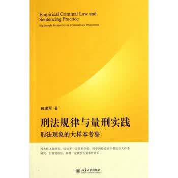 刑法规律与量刑实践(刑法现象的大样本考察)