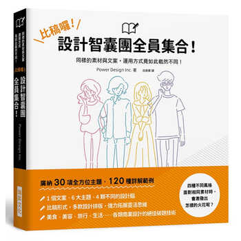 预售 原版进口书 株式会社Power Design比稿啰！设计智囊团全员集合！：1 个文案、6