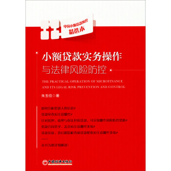 小额贷款实务操作与法律风险防控 朱玉伯