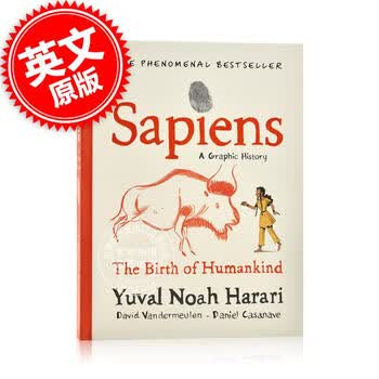 预售 人类简史 从动物到上帝 漫画故事书 英文原版 Sapiens:A Brief His