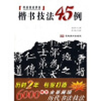 书法技法讲坛：楷书技法45例 【正版书】