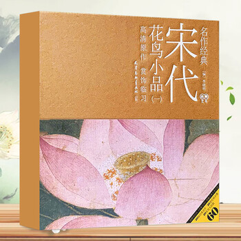 【】名作经典宋代花鸟小品一李晓明编天津杨柳青画社吉果艺书高清原作赏饰临习绘制技法放大白描底稿