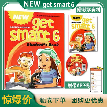 新版new get smart 1\2\3\4\5\6级别学生套装6-12岁少儿英语教材英国MM出版社美式发音美语课程学生套装 英语教材小学美语课程数字化教学 New Get Smart 6级 学生书