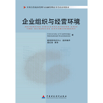 企业组织与经营环境 高红岩 中国财政经济出版社一
