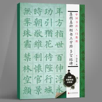 【附赠双面环保水写布一块 】中国书法入门教程 集颜真卿楷书三字经：多宝塔碑 施志伟