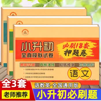 小升初真题卷押题卷小学升学总复习测试题语文数学英语人教版六年级毕业复习衔接初中全真押题密卷 小升初真题卷语文数学英语系统总复习全套试卷必刷题人教版复习资料六年级测试卷毕业 小升初语文数学英语试卷套装